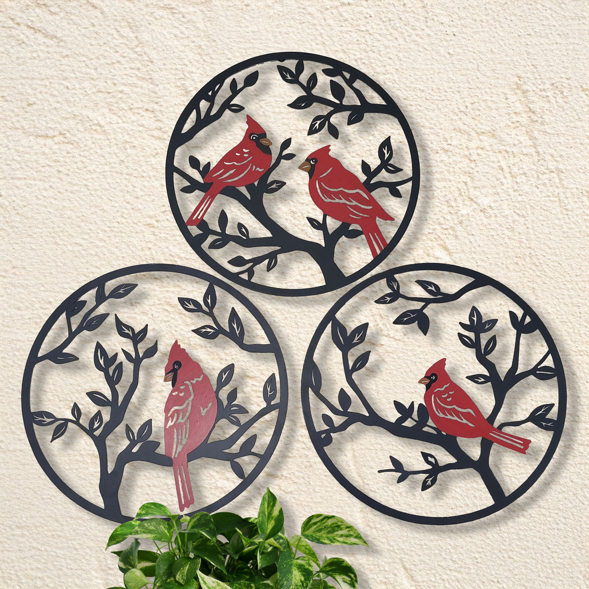 Assorted Metal Round Cardinal Wall Art 36PC/CASESKU: ACT99285 – Panam ...
