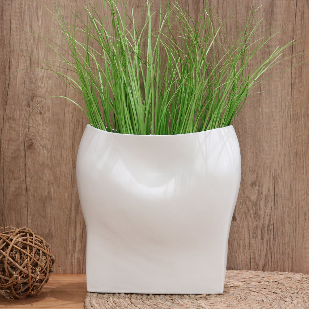 150303Matte White Dented Ceramic Vase 2 pc/cs SKU: CSDJ90012 – Panam ...