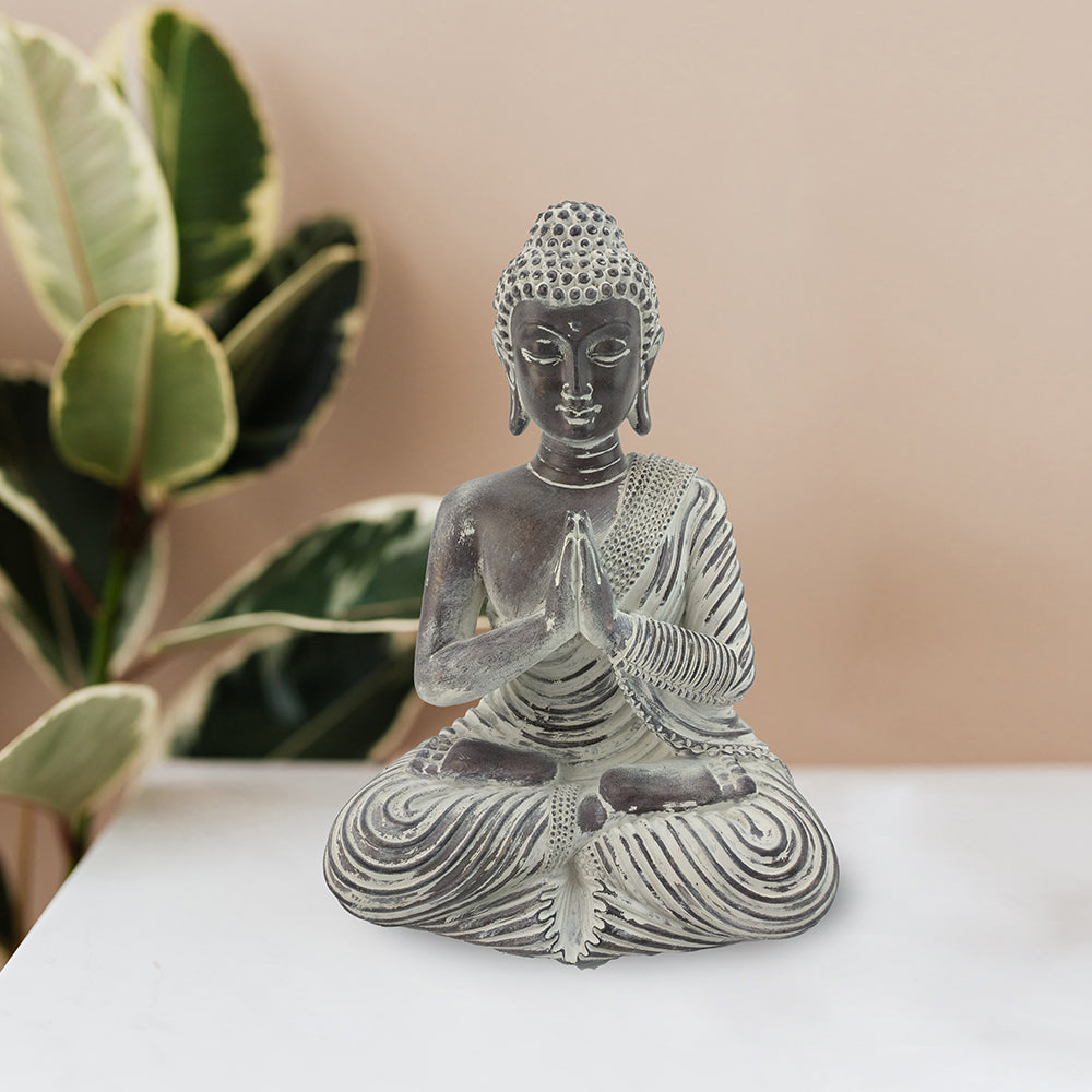 170348White Brushed Praying Buddha Statue 8 pc/cs SKU: QTM91227 – Panam ...